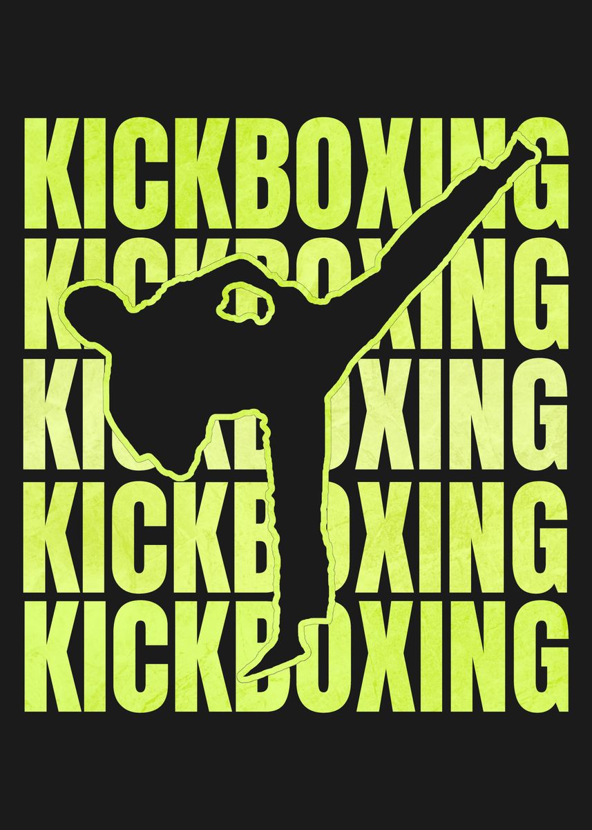 'KICKBOXING POSTER' Poster, picture, metal print, paint by PosterWorld ...