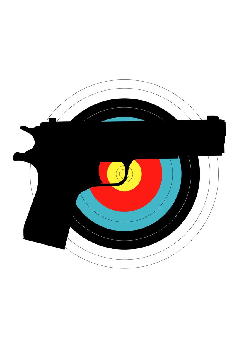 'Target Shooting' Poster, picture, metal print, paint by HomeStead ...
