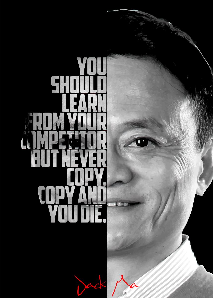 'Jack Ma' Poster by BnWDesigner | Displate