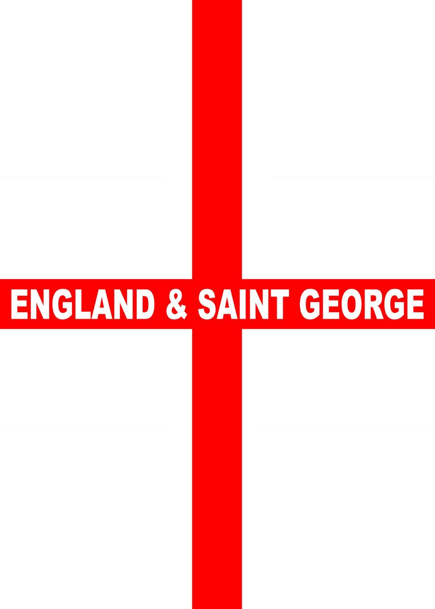 'Flag Of Saint George' Poster, picture, metal print, paint by HomeStead ...