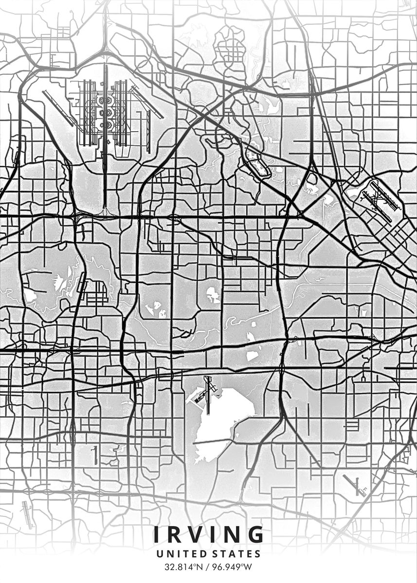 'Irving Texas' Poster by Merah Djoeang | Displate