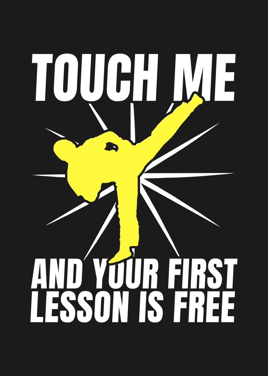 'KICKBOXING FUNNY GIFT' Poster, picture, metal print, paint by ...