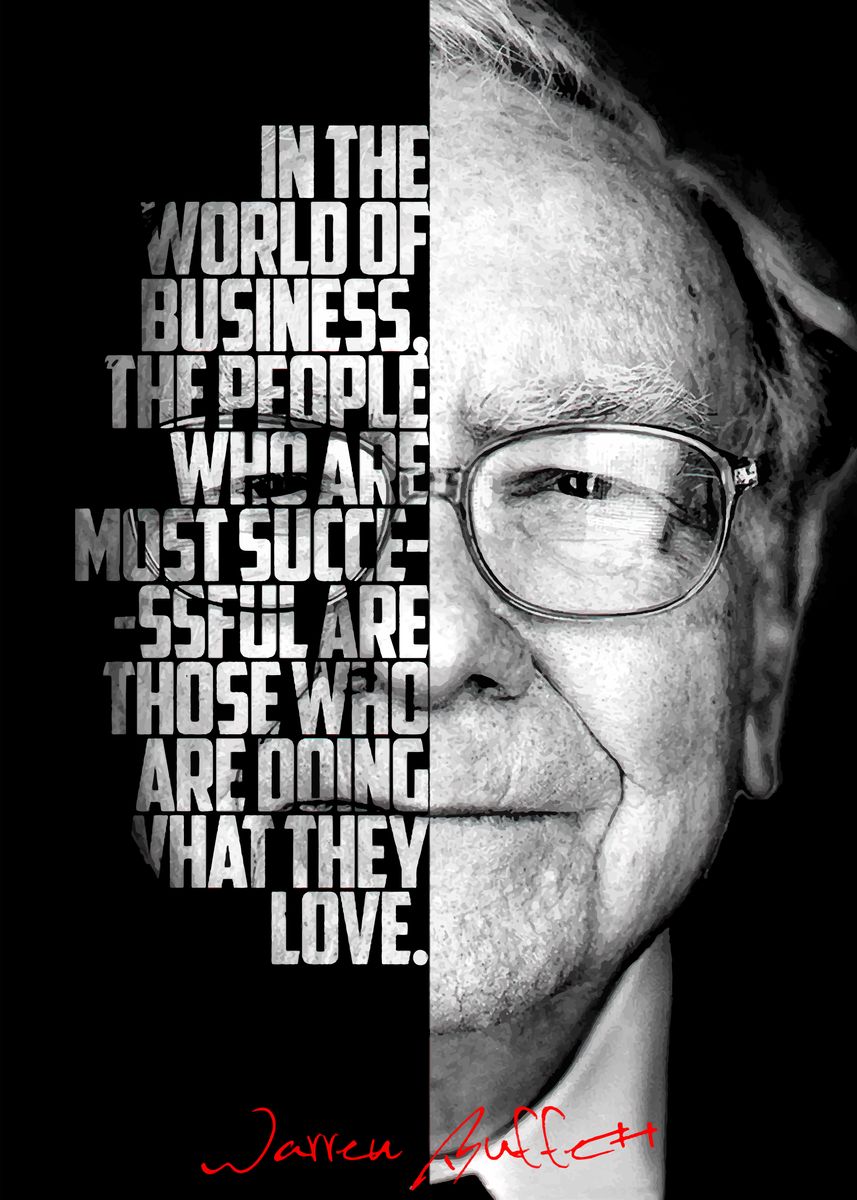 'Warren Buffett' Poster by BnWDesigner | Displate