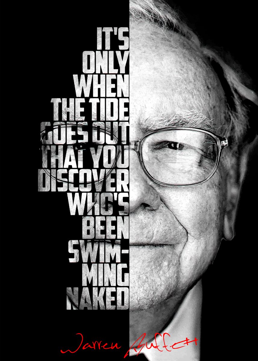 'Warren Buffett' Poster, picture, metal print, paint by BnWDesigner ...
