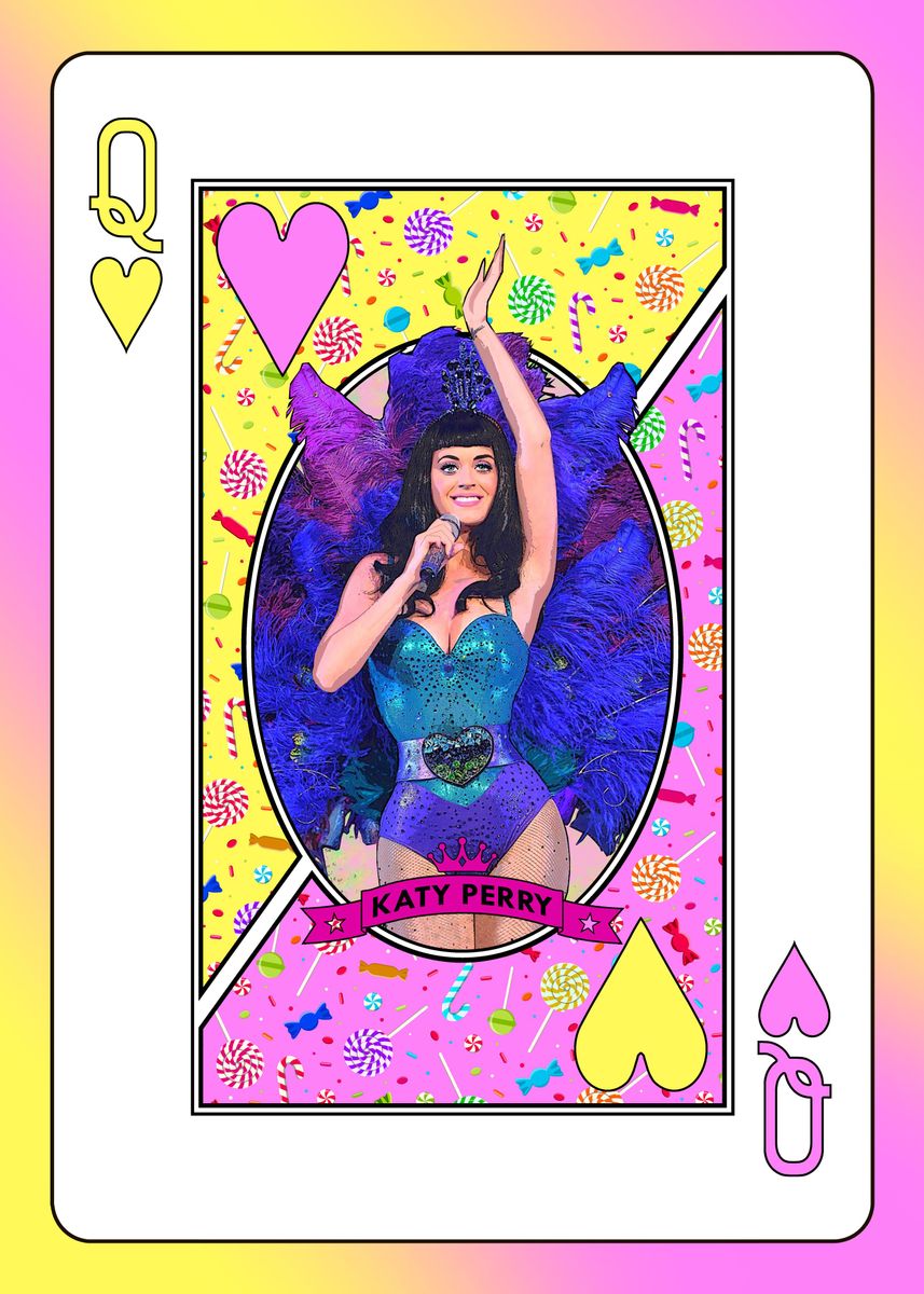 'Queen Katy Perry' Poster, picture, metal print, paint by Bo Kev | Displate