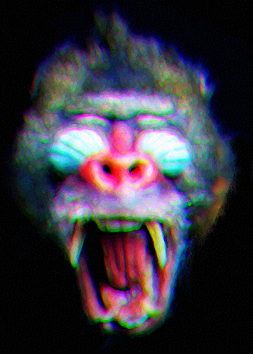 'Monkey Disorders' Poster, picture, metal print, paint by MrGray | Displate