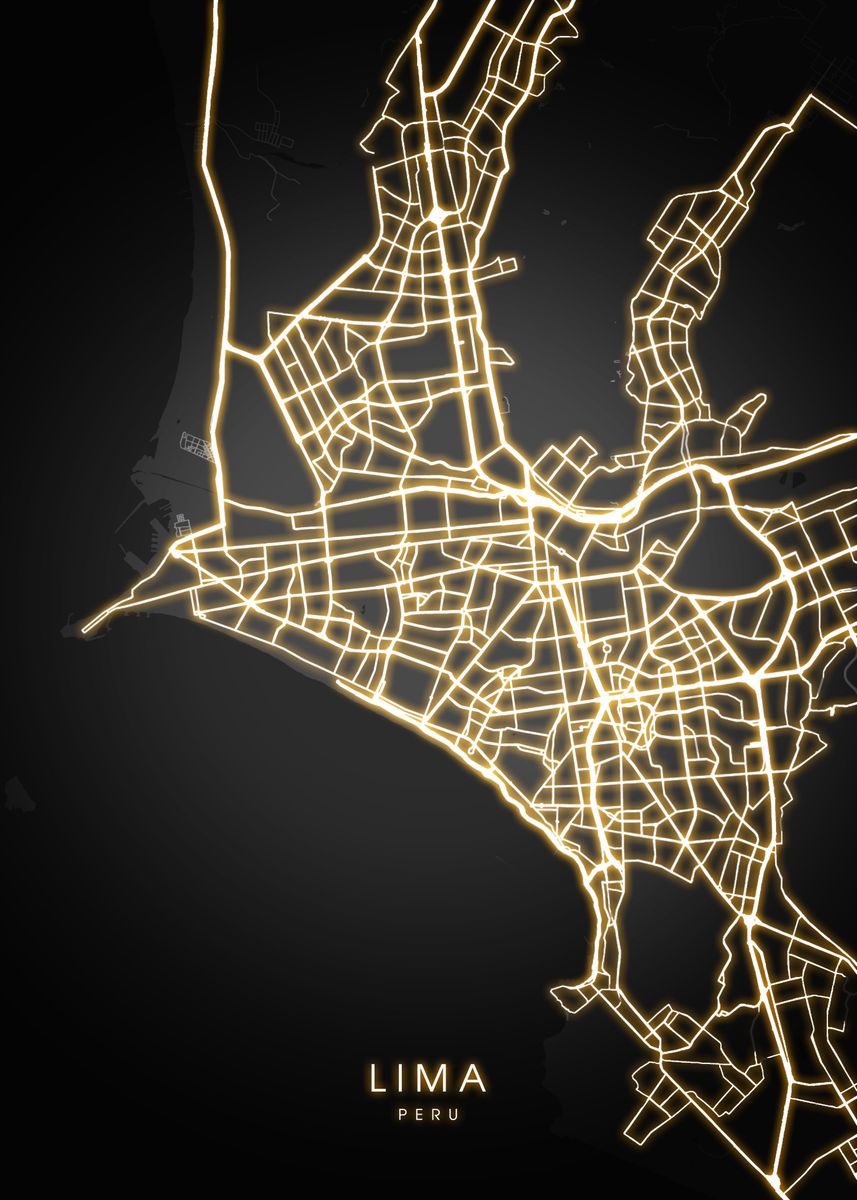 'Lima' Poster, picture, metal print, paint by Andi Permana | Displate