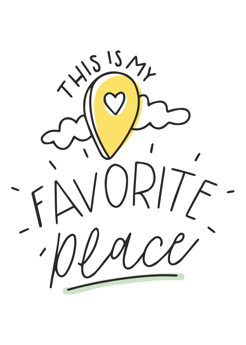 'Favorite place' Poster, picture, metal print, paint by Wojtek Skowron ...