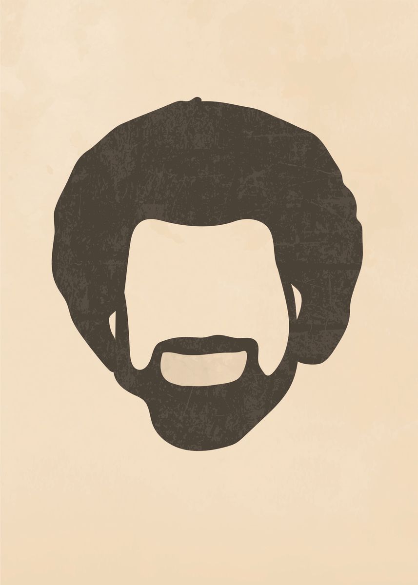 'Bob Ross' Poster, picture, metal print, paint by Waverley Jane | Displate