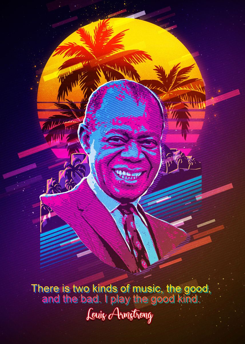 'Louis Armstrong' Poster, picture, metal print, paint by The Poster ...