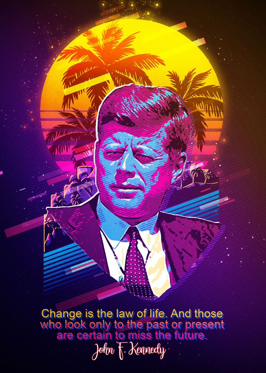 'John F Kennedy' Poster, picture, metal print, paint by The Poster ...
