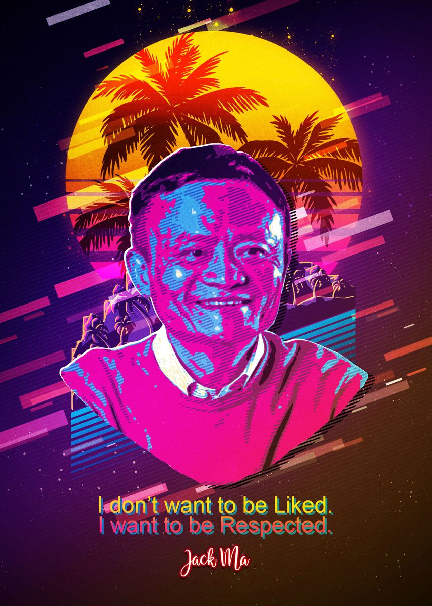 'Jack Ma' Poster, picture, metal print, paint by The Poster | Displate