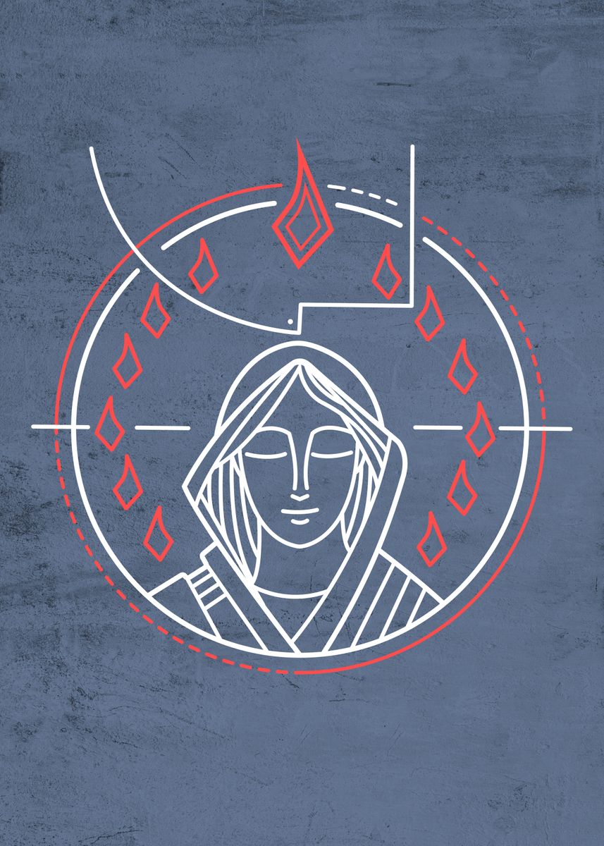 'Virgin Mary Pentecost' Poster, picture, metal print, paint by Iknu ...