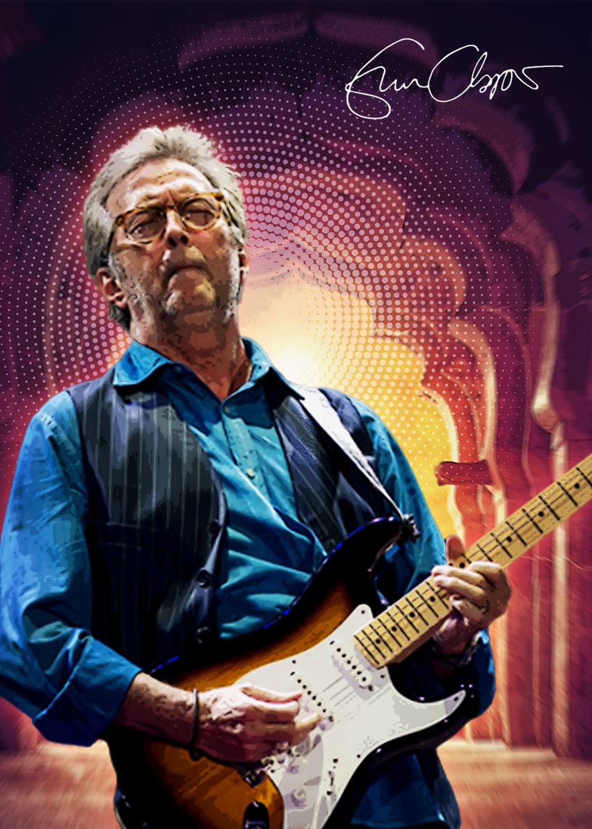 ' Eric Clapton' Poster, picture, metal print, paint by Morton Gray ...