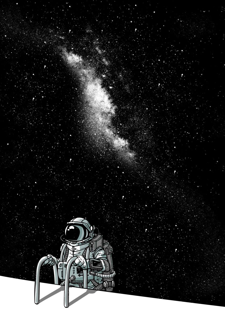 'Spacepool oct19' Poster, picture, metal print, paint by Monsieur ...