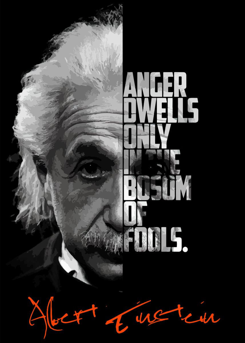 'Albert Einstein' Poster by BnWDesigner | Displate