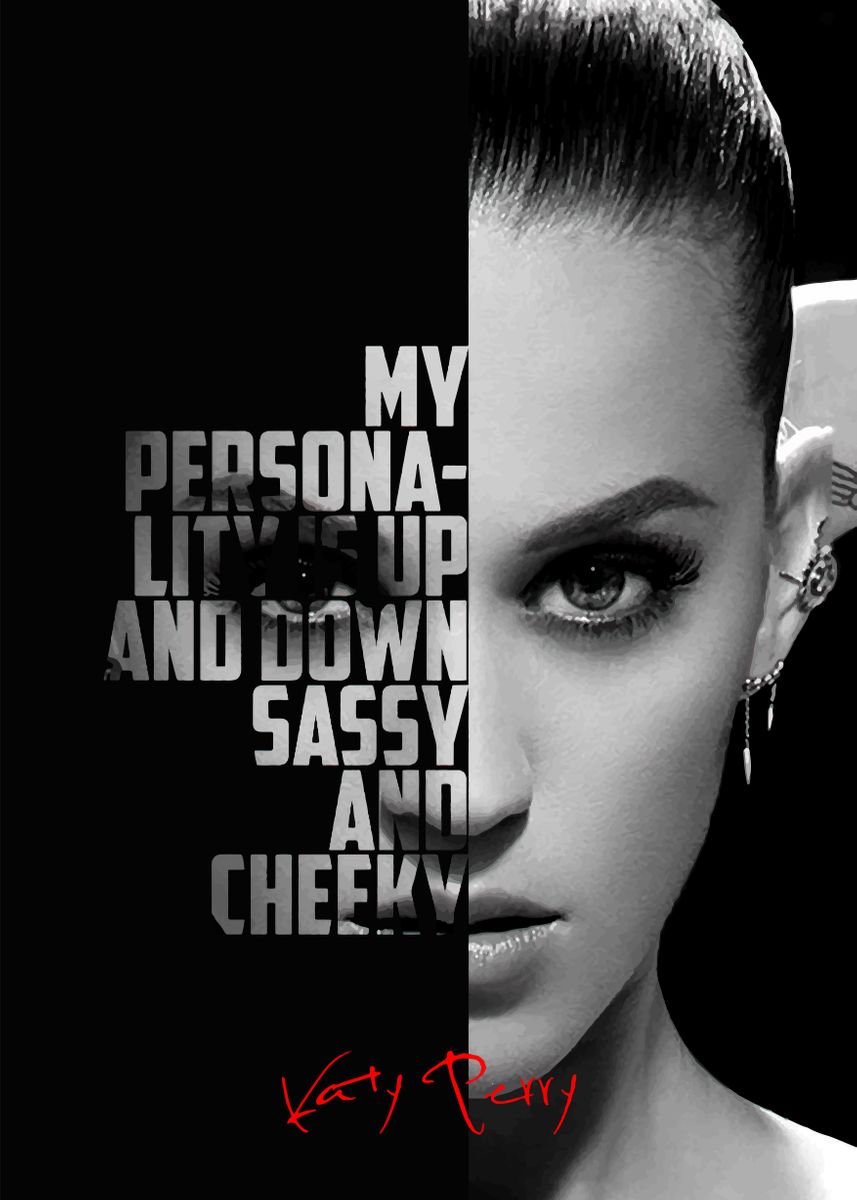 'Katy Perry ' Poster, picture, metal print, paint by BnWDesigner | Displate