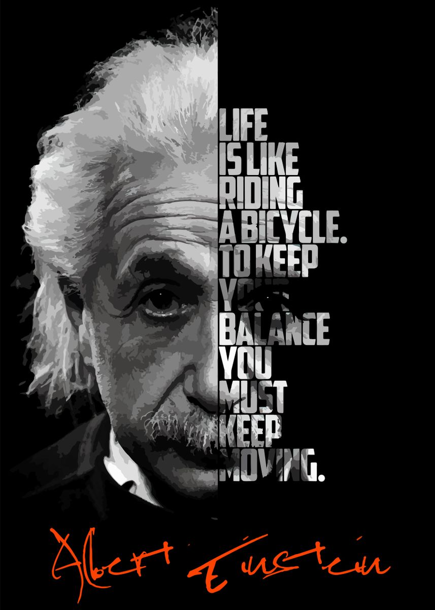 'Albert Einstein' Poster by BnWDesigner | Displate