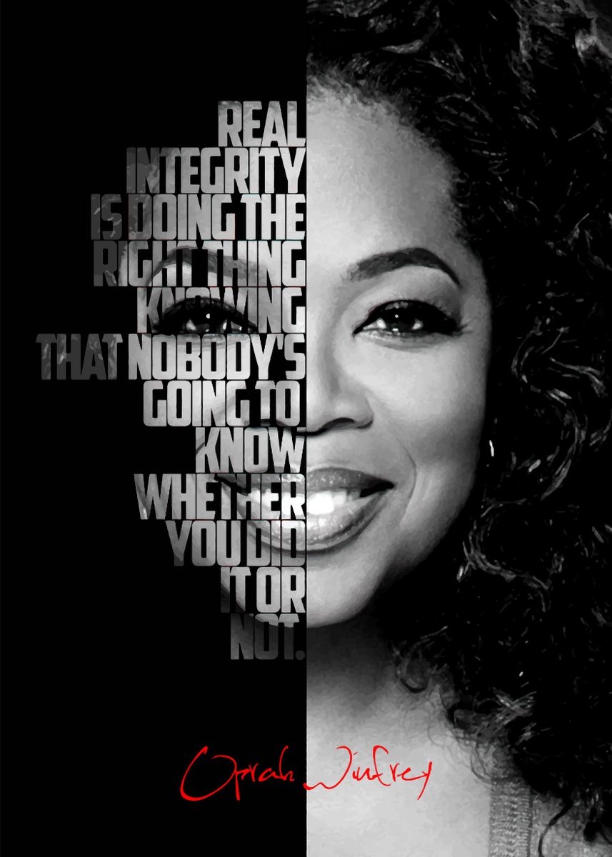 'Oprah Winfrey' Poster by BnWDesigner | Displate