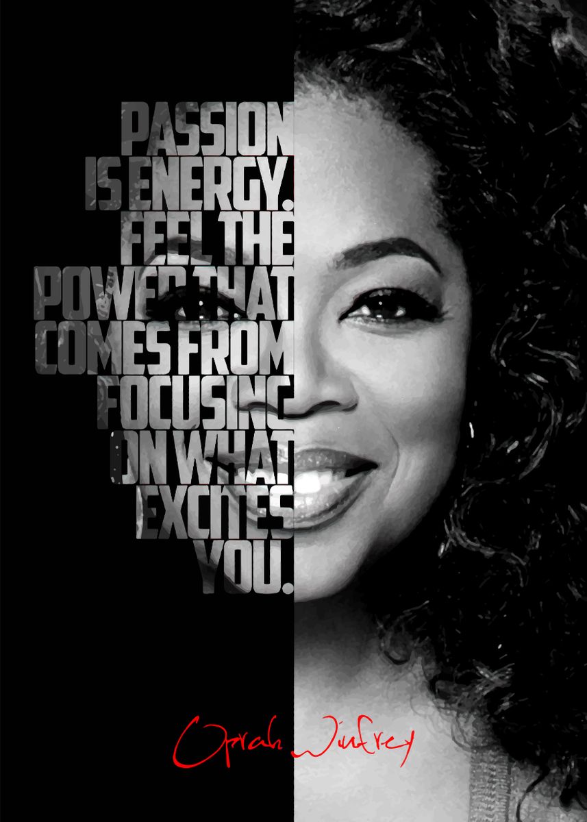 'Oprah Winfrey' Poster, picture, metal print, paint by BnWDesigner ...