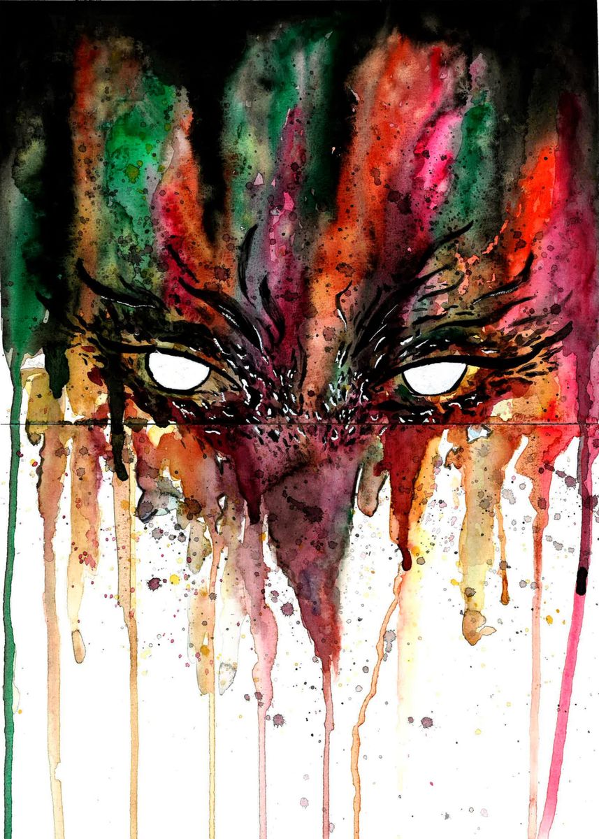 'Harpy' Poster, picture, metal print, paint by Roshni Nair | Displate