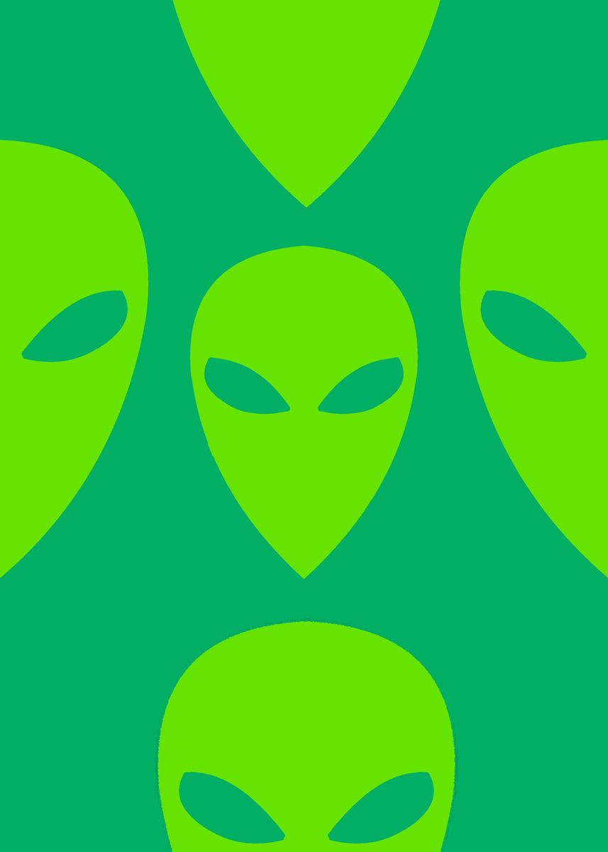 'minimalist alien' Poster, picture, metal print, paint by Lindorf ...