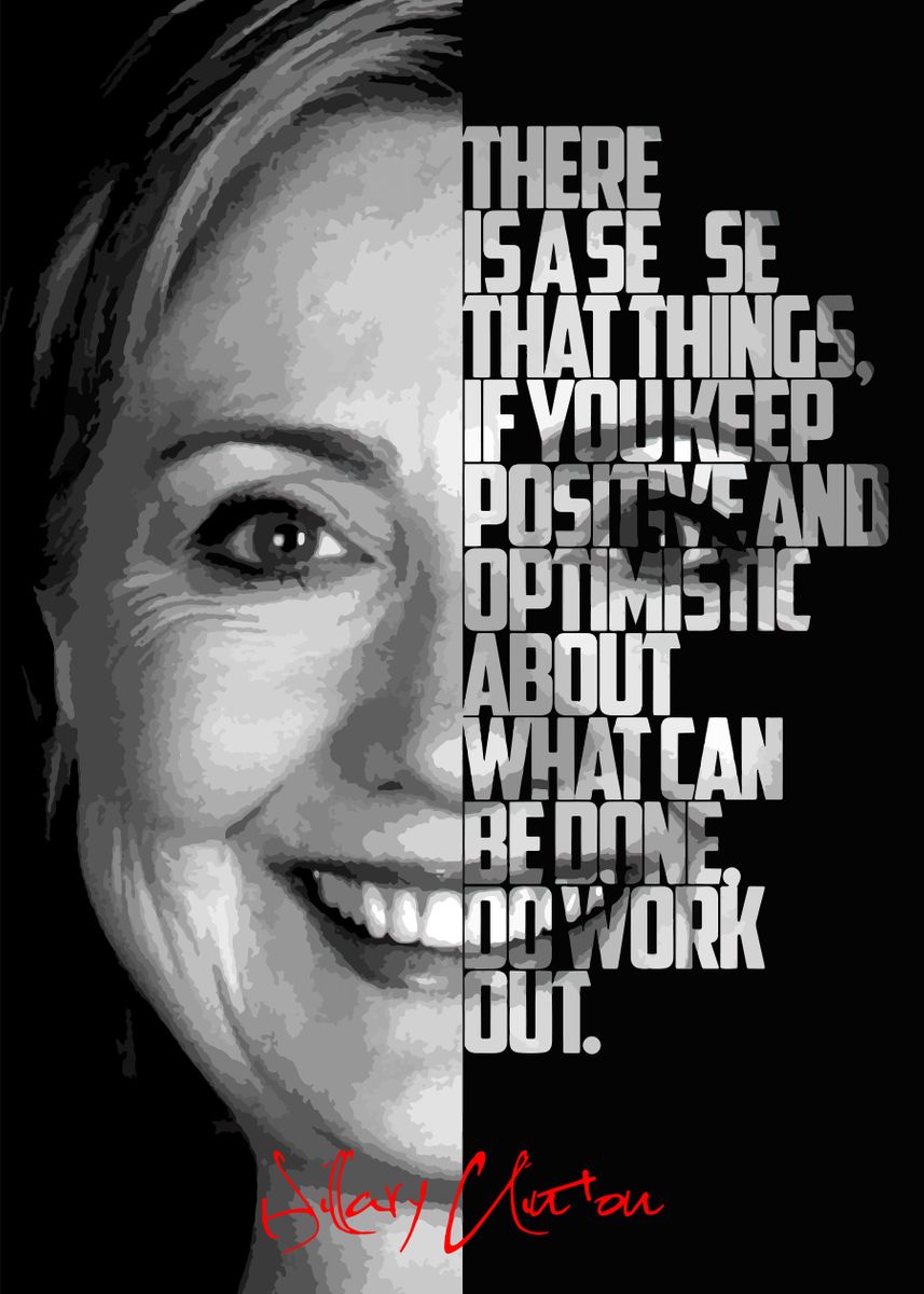 'Hillary Clinton' Poster, picture, metal print, paint by BnWDesigner ...