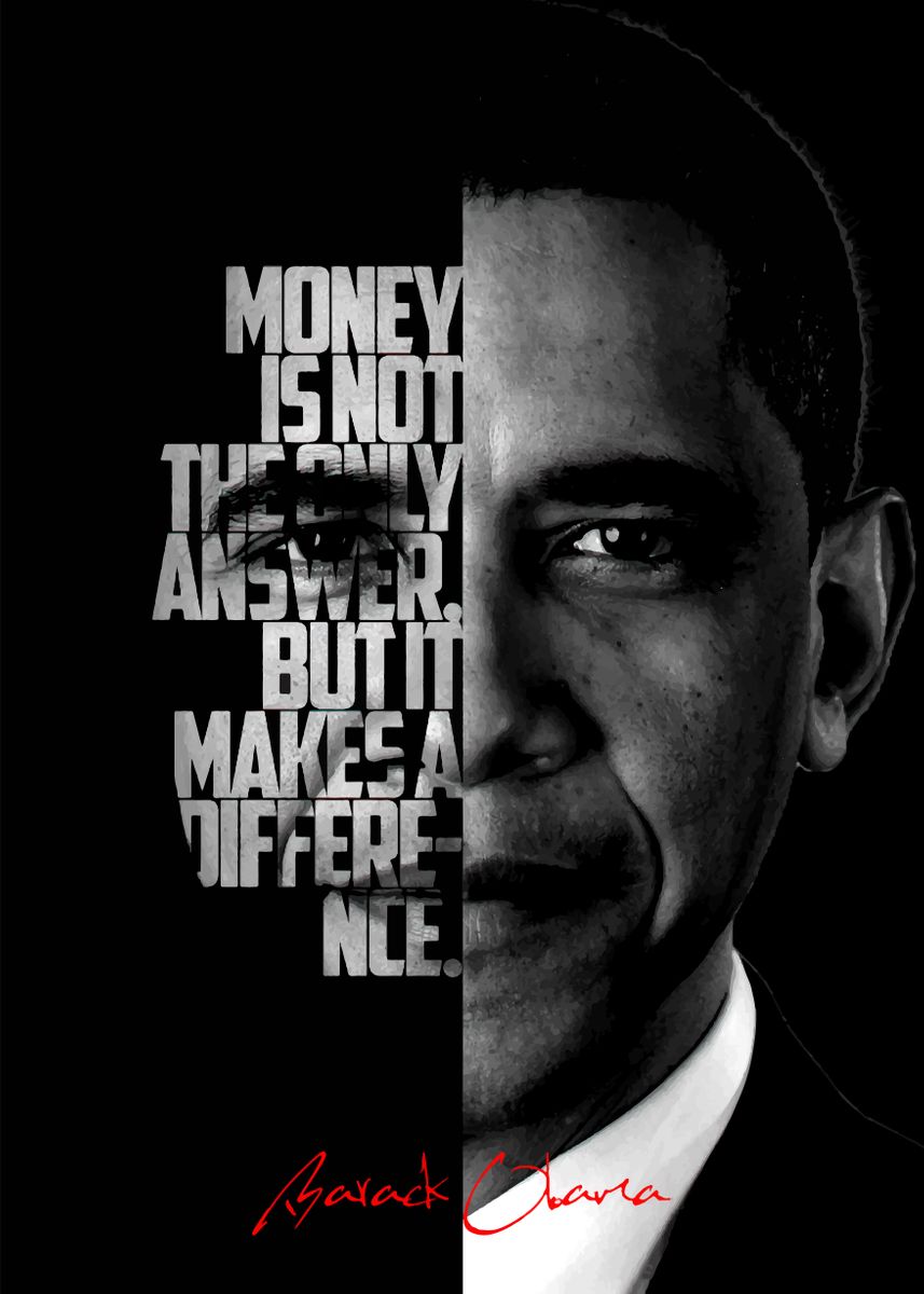 'Barack Obama ' Poster, picture, metal print, paint by BnWDesigner ...