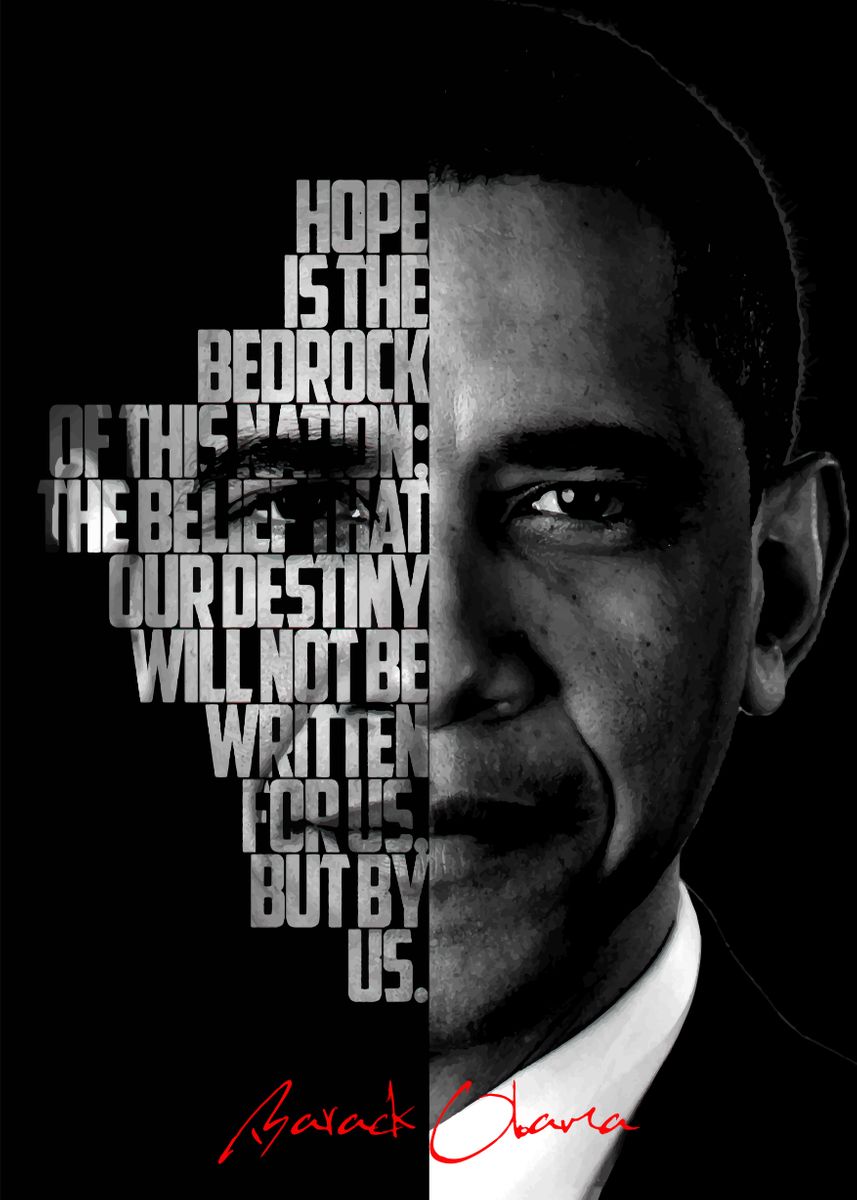 'Barack Obama ' Poster by BnWDesigner | Displate