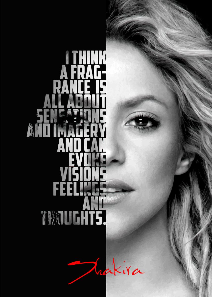 'Shakira' Poster by BnWDesigner | Displate