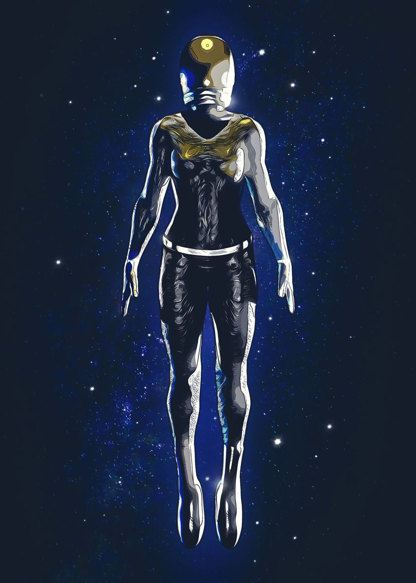 'Float In Space Front' Poster by Sativa Jones | Displate