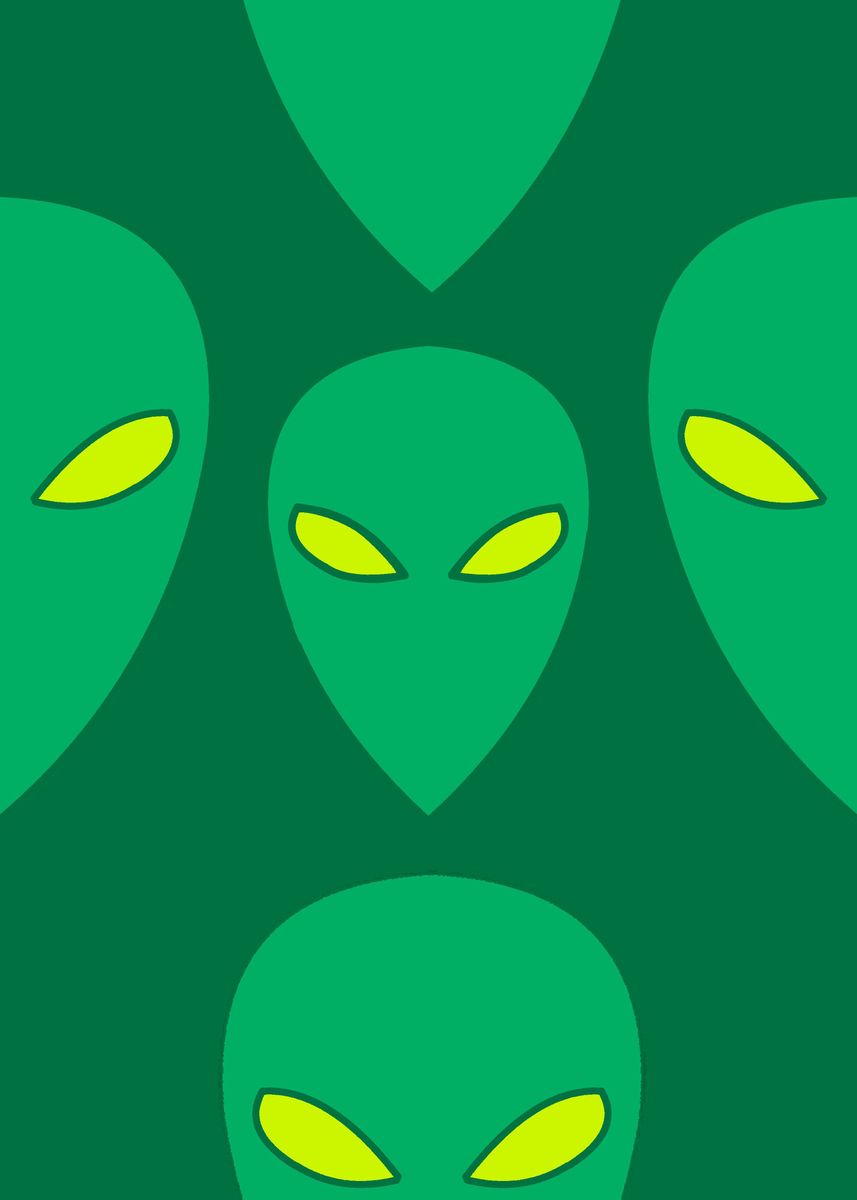 'minimalist alien' Poster, picture, metal print, paint by Lindorf ...