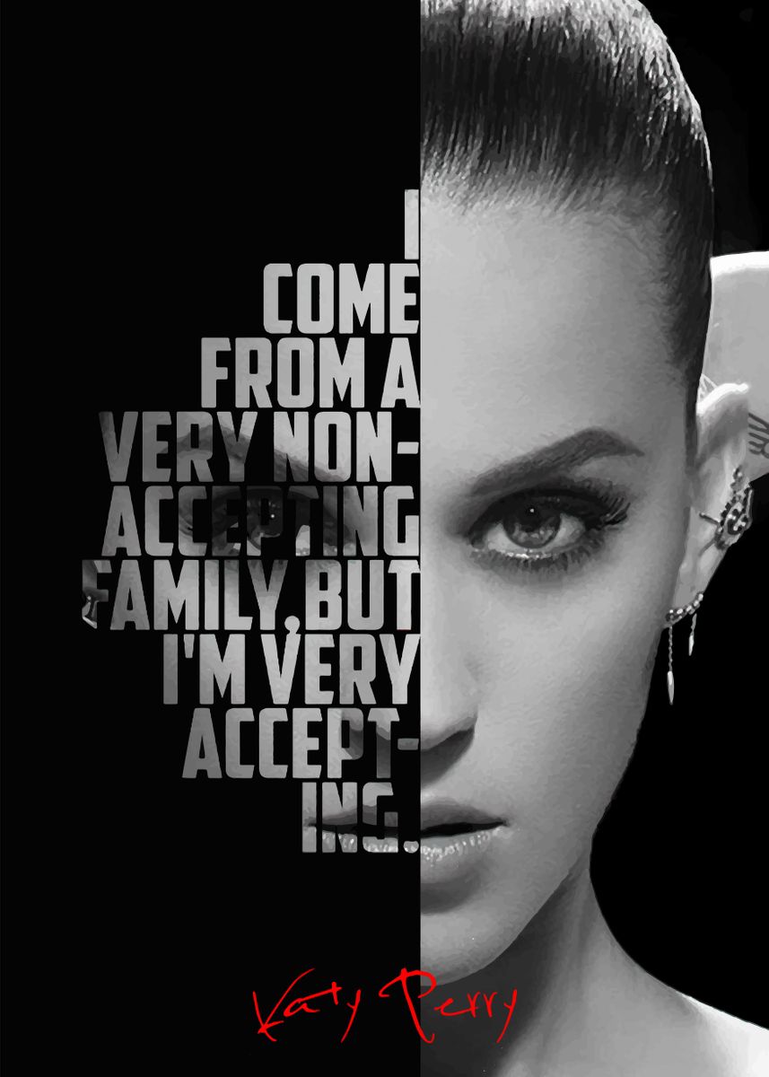 'Katy Perry ' Poster, picture, metal print, paint by BnWDesigner | Displate