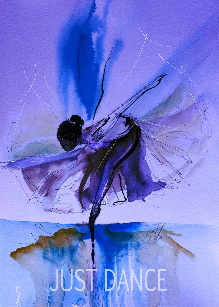'Just Dance' Poster, picture, metal print, paint by Fátima Seehagen ...