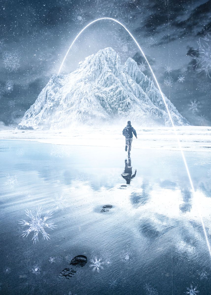 'A WORLD TO DISAPPEAR IN' Poster, picture, metal print, paint by Hugo ...