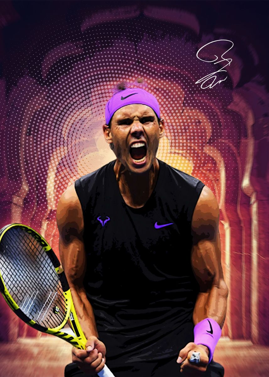 'Rafael Nadal' Poster, picture, metal print, paint by Morton Gray ...