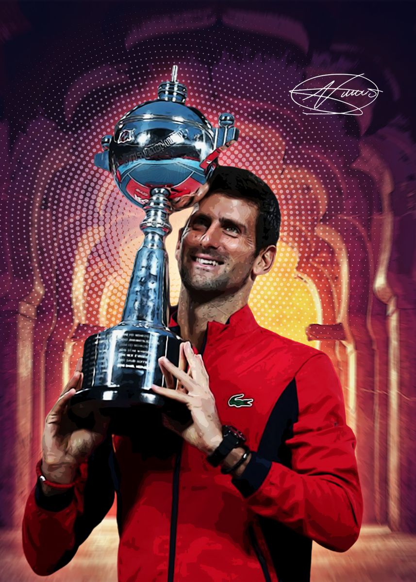 ' Novak Djokovic ' Poster, picture, metal print, paint by Morton Gray ...