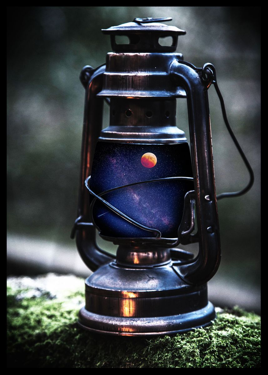 'Space Lantern' Poster, picture, metal print, paint by DensleyDesign ...
