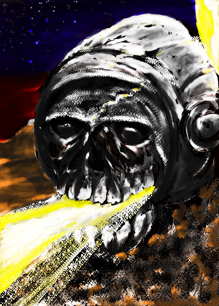 'Violent Cosmos' Poster, picture, metal print, paint by Noel leoN ...