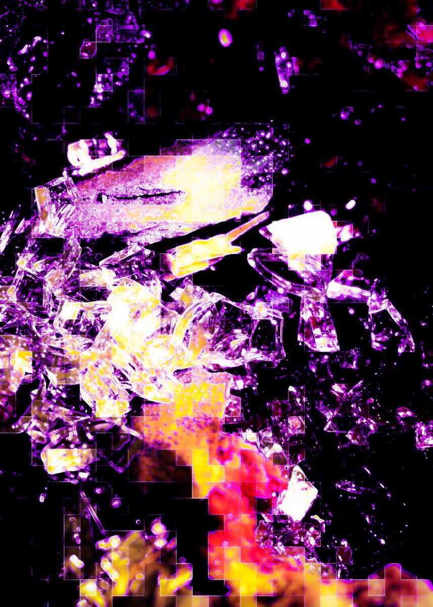 'Pixel Vault' Poster, picture, metal print, paint by Monoglyph | Displate