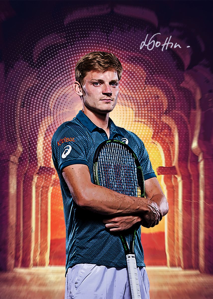 'David Goffin' Poster, picture, metal print, paint by Morton Gray ...