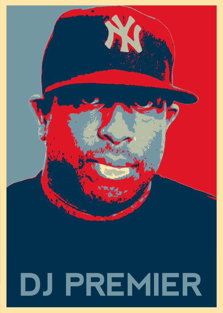 'Dj Premier' Poster, picture, metal print, paint by Anxhela Sufa | Displate