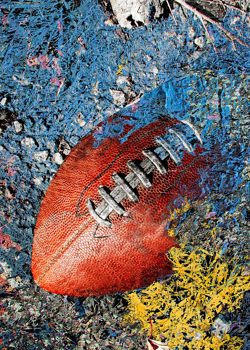 'Football art print w2' Poster, picture, metal print, paint by ...