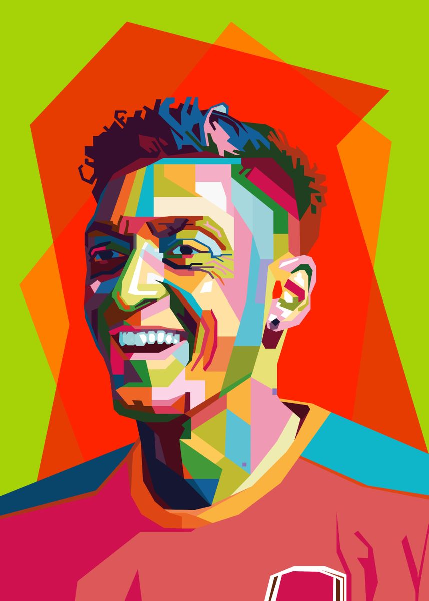 'Ozil Mesut' Poster, picture, metal print, paint by Muhammad Asnan ...