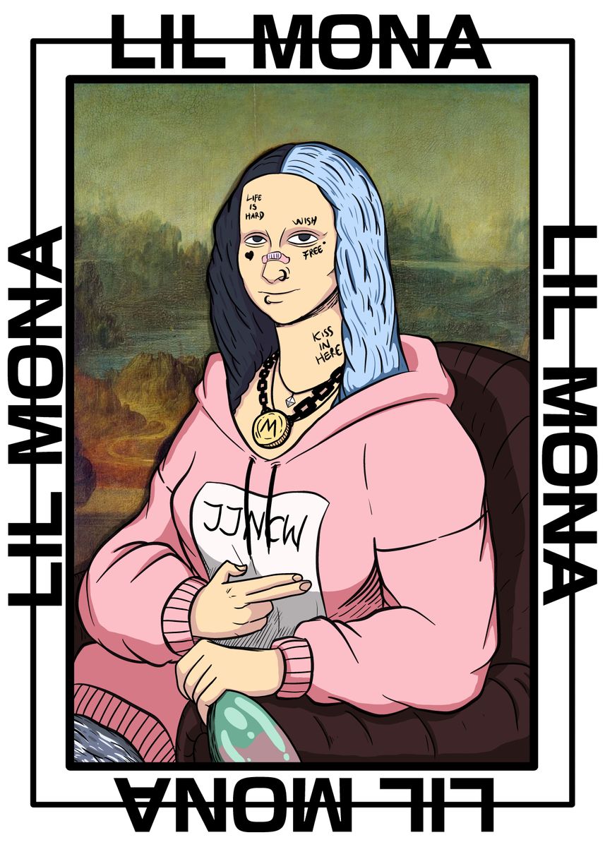 'The beautiful Lil mona' Poster, picture, metal print, paint by JIJOE ...