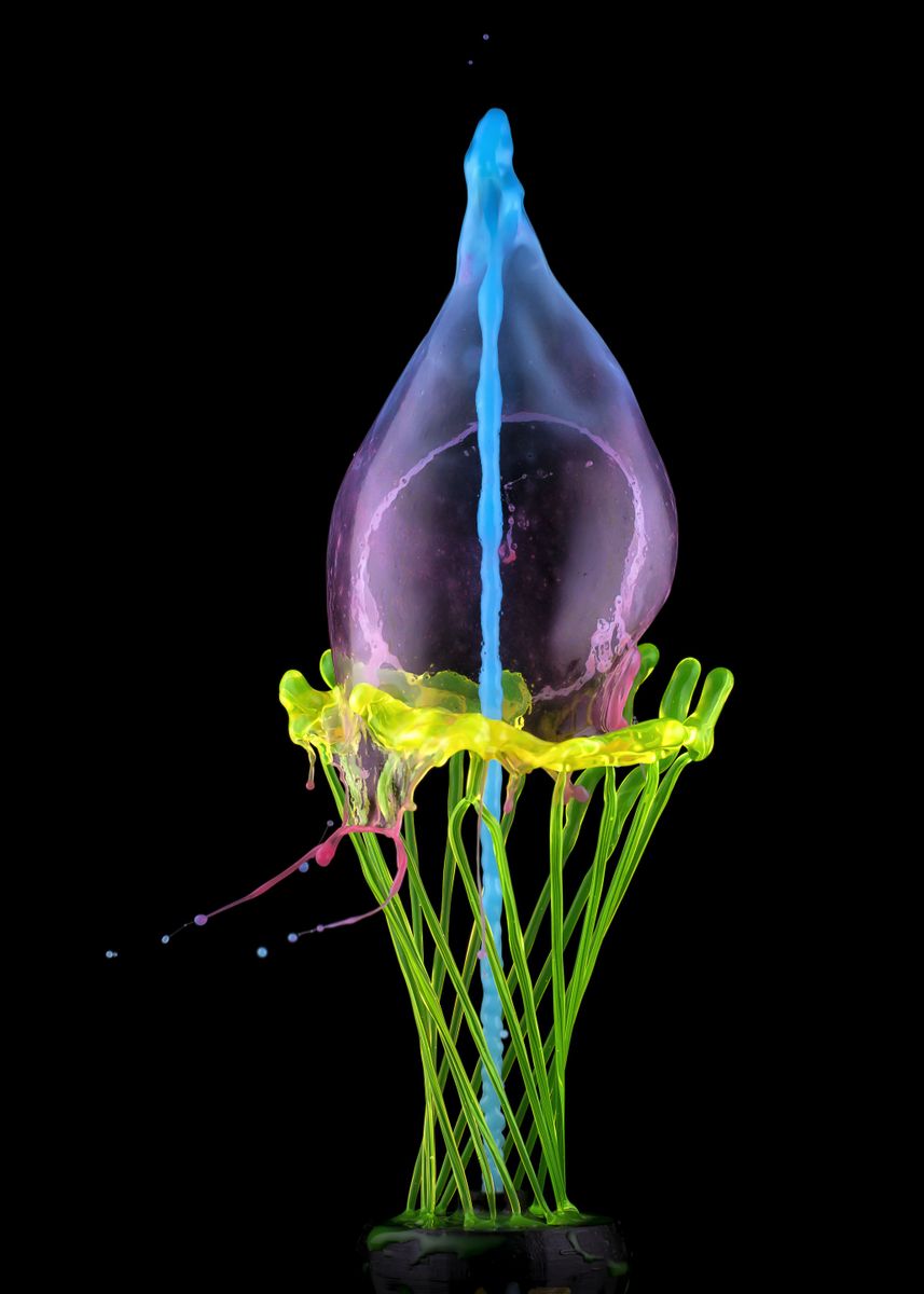 'Liquid Art 013' Poster, picture, metal print, paint by Markus Reugels ...