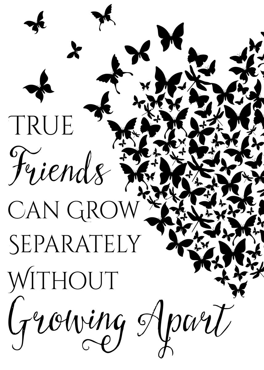 'butterfly friendship heart' Poster, picture, metal print, paint by ...