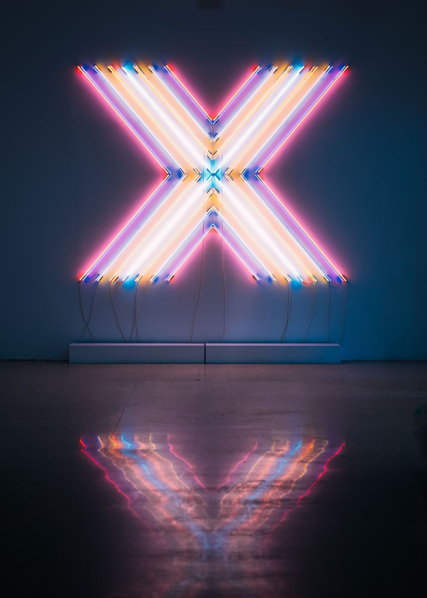 'X lighted ' Poster by Sobalvarro | Displate