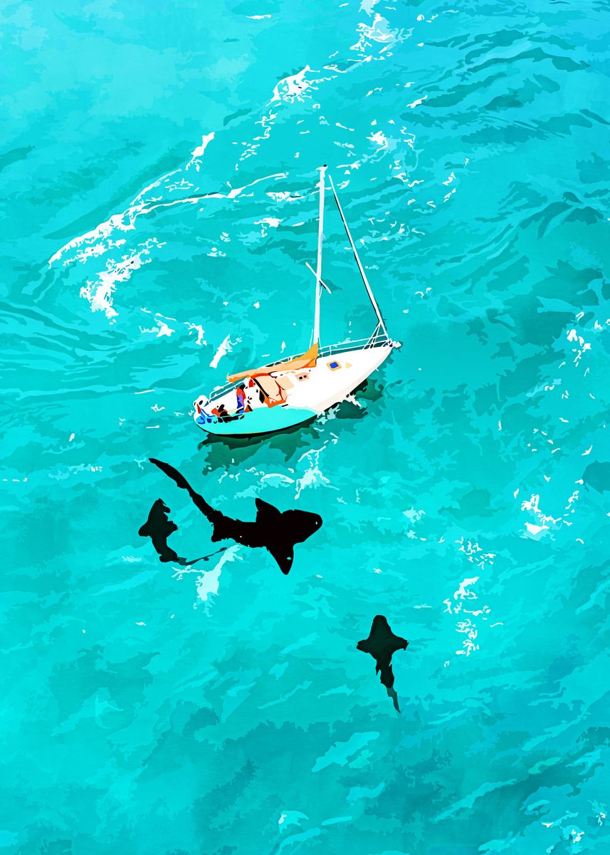 'Close Call' Poster, picture, metal print, paint by 83 Oranges by Uma ...