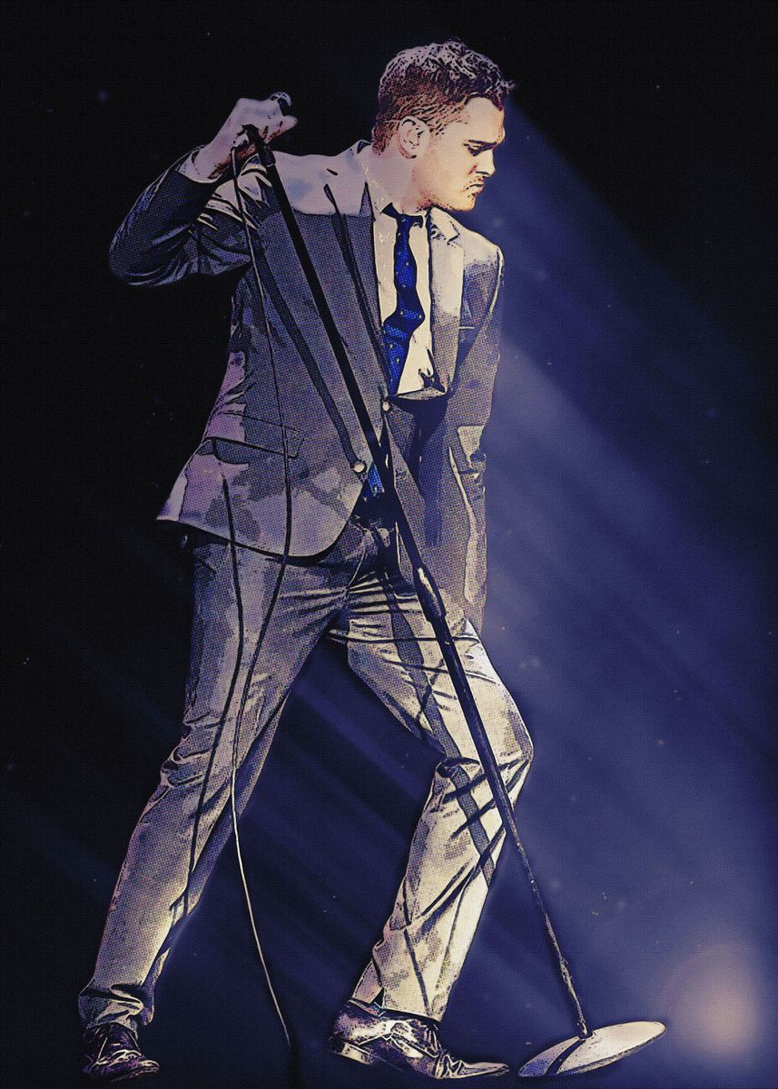 'Superstars Michael Buble ' Poster, picture, metal print, paint by The ...
